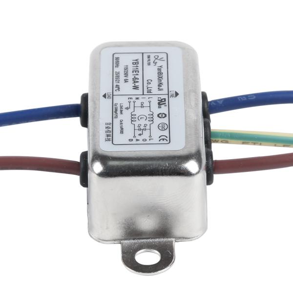 Quality One Stage Single Phase Filter 6A Low Leakage Current Power Line Filter for sale