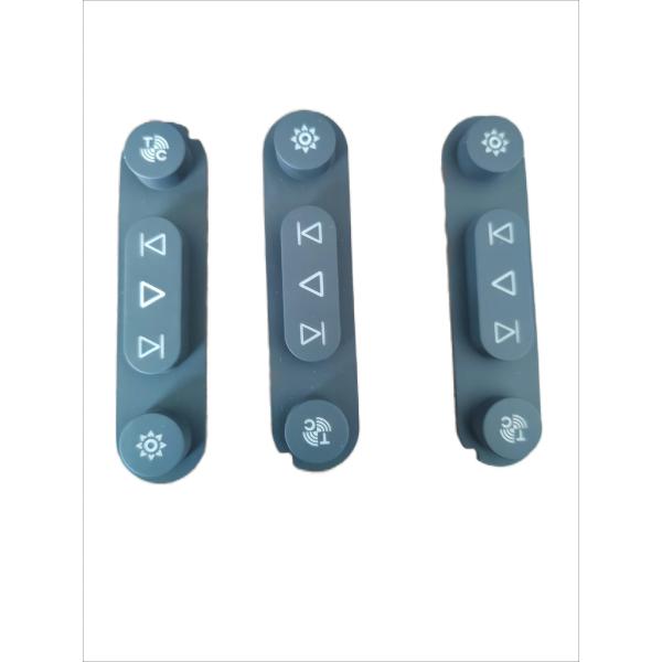 Quality Customized silicone button laser engraving technology transparent waterproof for sale