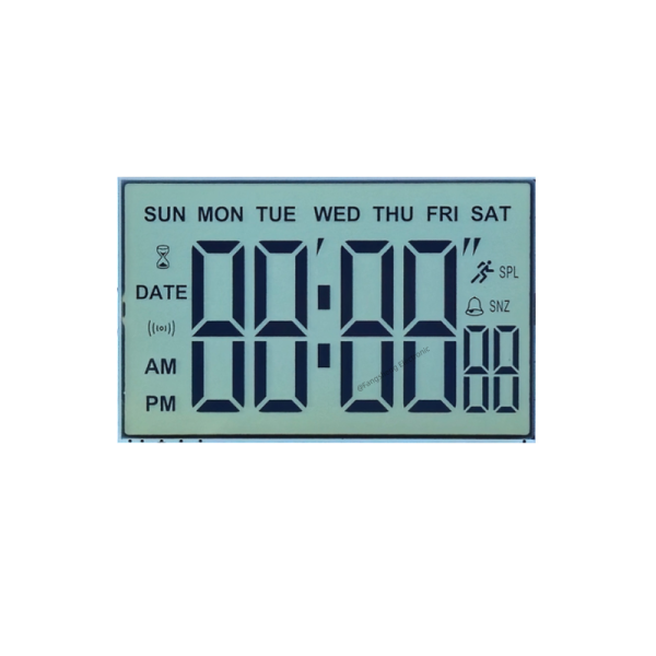 Quality Custom HTN Monochrome 7 Segment LCD Display Screens for Motion Gauges PIN Connector HTN Monochrome LCD Panel for sale