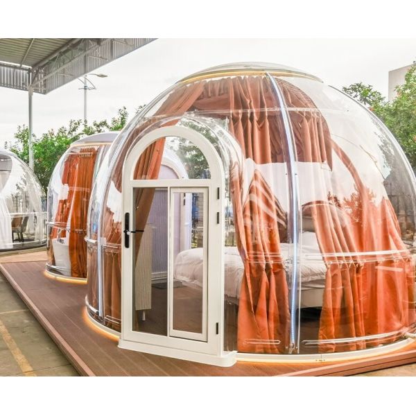 Quality Customized Luxurious PC Material Impact Resistant Bubble Houses Inflatable Dome Tent for Homestay Bedroom for sale