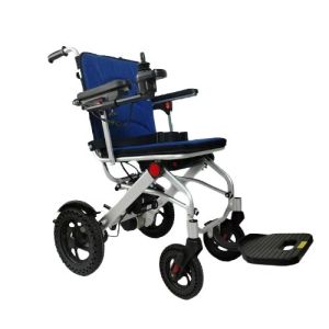 Quality Foldable Aluminum Travel Wheelchair with Assurance 300mm Rear Wheel/200mm Front for sale