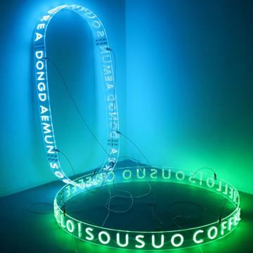 Quality Customized Hanging Rings Neon Light for Personalized Ceiling 12V AC Input for sale