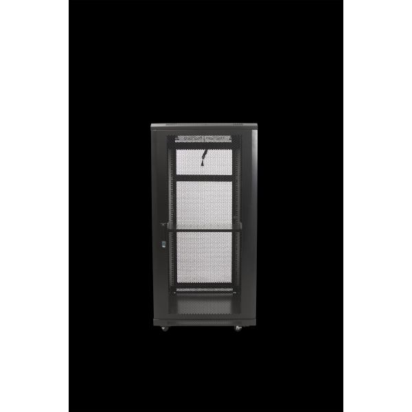 Quality 18U Server Rack Floor Standing Network Cabinet with Toughened Glass Door or Mesh for sale