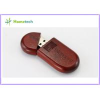Quality Oval Wooden Shell USB Flash Drive for sale