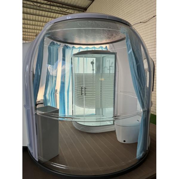 Quality 5.7m2 Double Star Dining Bubble Tent 3M Camping Transparent Clear Bubble Tent for sale