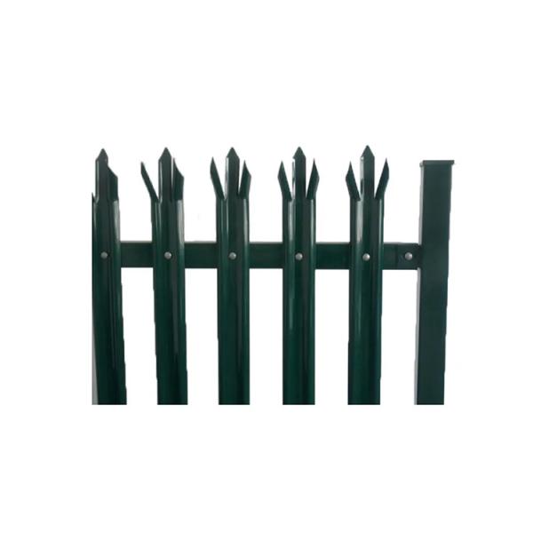 Quality Residential Security Europe Palisade Fence W with Wrought Iron Gate and 50*50mm Rail Size for sale