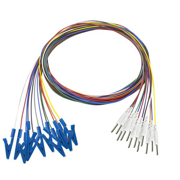 Quality Din 2.0 plug Grabber EEG Cap Alligator Crocodile Clip Electrodes Plated gold EEG EMG Leadwires Electrode for sale