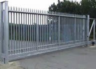 Quality 3m Steel Palisade Fencing , 12m Length Palisade Sliding Gate for sale