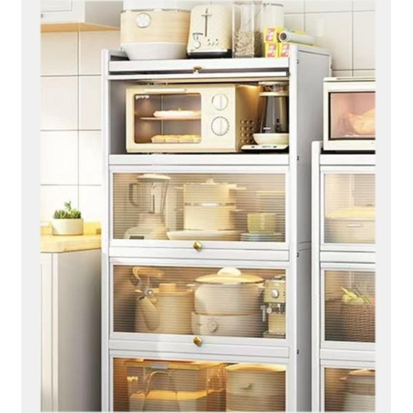 Quality Multi-Functional Floor-Standing kitchen metal pantry With 5-Layer Anti-Rust for sale