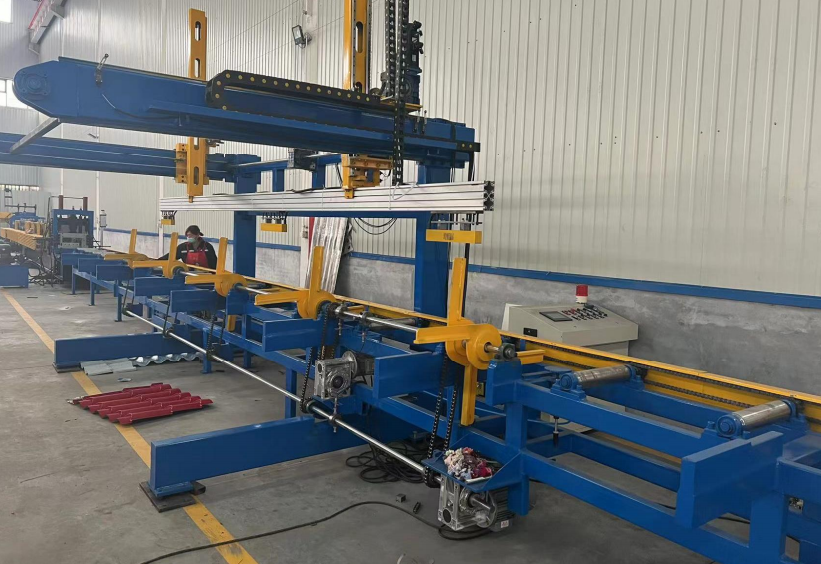 stacker for Z purline machine
