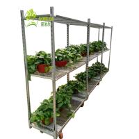 Quality Hot Galvanized Greenhouse Carts Flower Trolley Danish Trolley Racks for sale