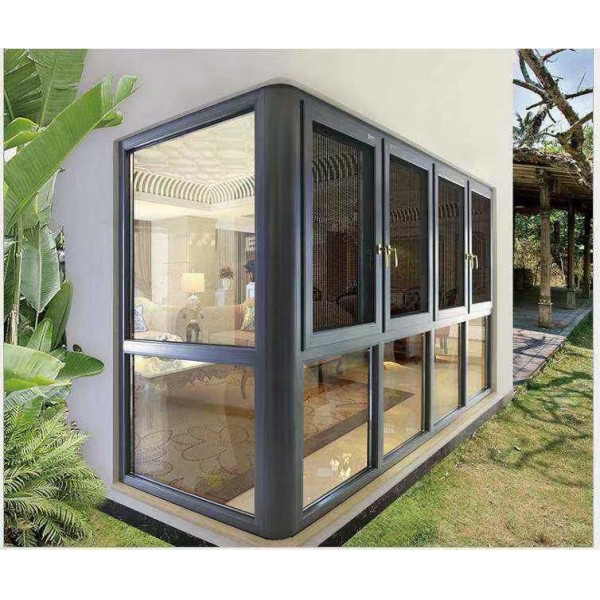 Quality Aluminum Alloy Casement Windows for Office Buildings Customizable Glass Soundproof and Insulated for sale