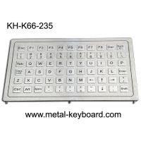 Quality 20mA PS2 Rugged Stainless Steel Keyboard 800dpi Panel Mount 66 Keys for sale