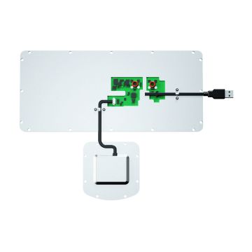 Quality IP65 Silicone Rubber Military Keyboard PS2 USB With 400DPI Touchpad for sale