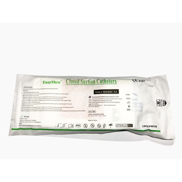 Quality PVC closed suction catheter for tracheostomy Y-piece 14fr Respiratory for sale