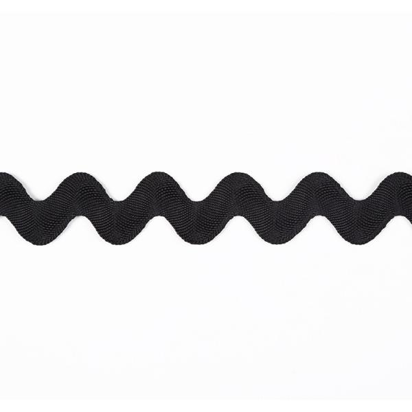 Quality Black Polyeseter  Cotton 3.5cm  Jumbo Rick Rack for sale
