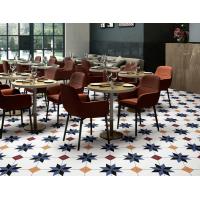 Quality 200x200mm Moroccan Blue Yellow Porcelain Floor Wall Tile AAA Grade for sale