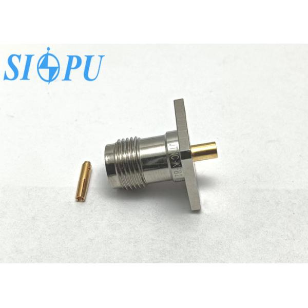 Quality TNC Female RF Coaxial Connector – Flange Mount, Compatible with 2# Semi-Rigid / Semi-Flexible Cable for sale