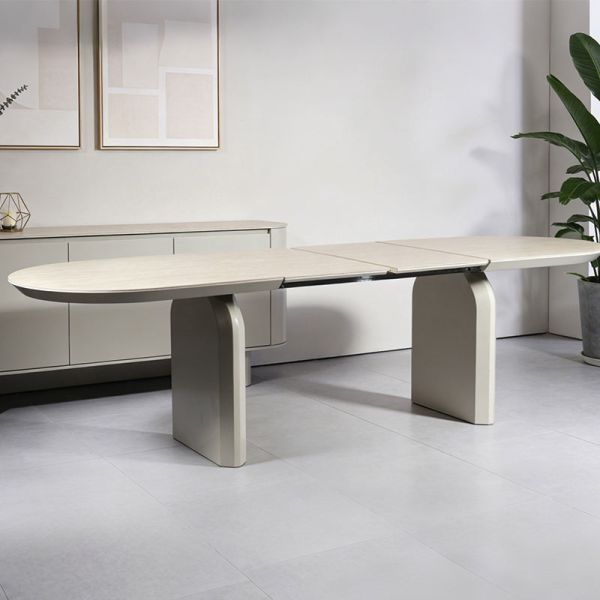 Quality Foshan Wholesale Wooden Luxury Extendable Dining Table Adjustable Convertible Dining Room Furniture Home Folding Dining Table for sale