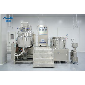Quality Cream Vacuum Emulsifying Mixer Machine With Heating Function homogenizer machine for sale