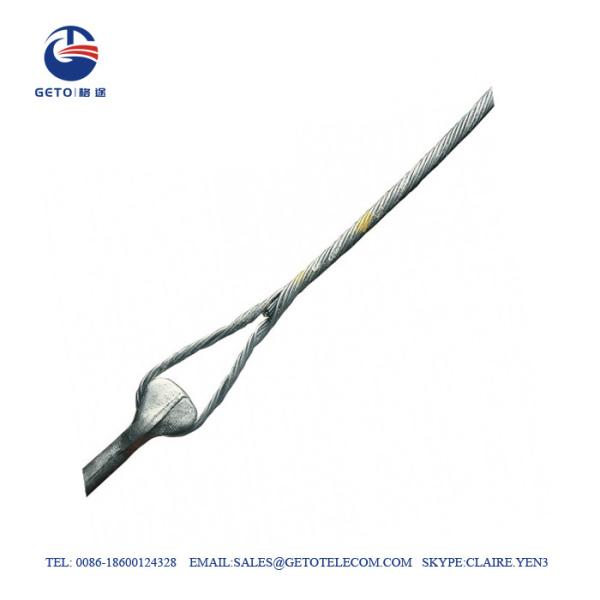 Quality Resist Vibration PDE ISO 9001 Preformed Armor Rod , Guy Wire Dead End Grips for sale