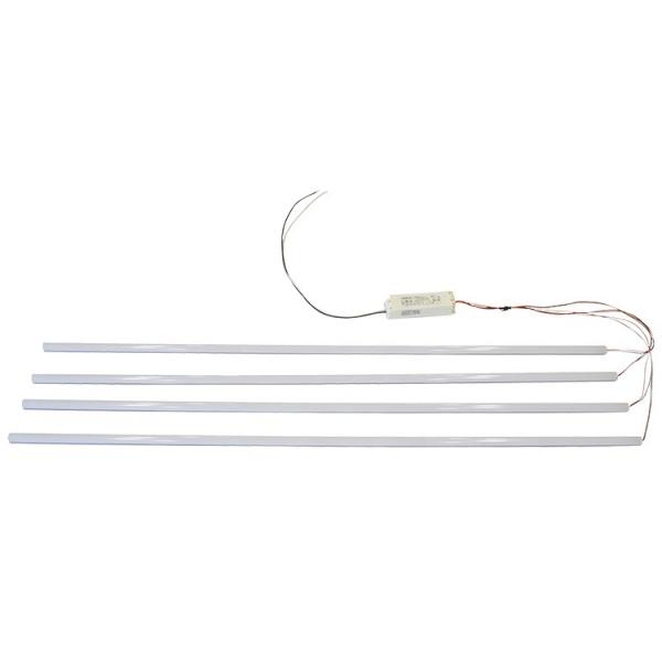 Quality 8FT LED Magnetic Linear retrofit Kit with 3CCT and Color Temperature Tunable for sale