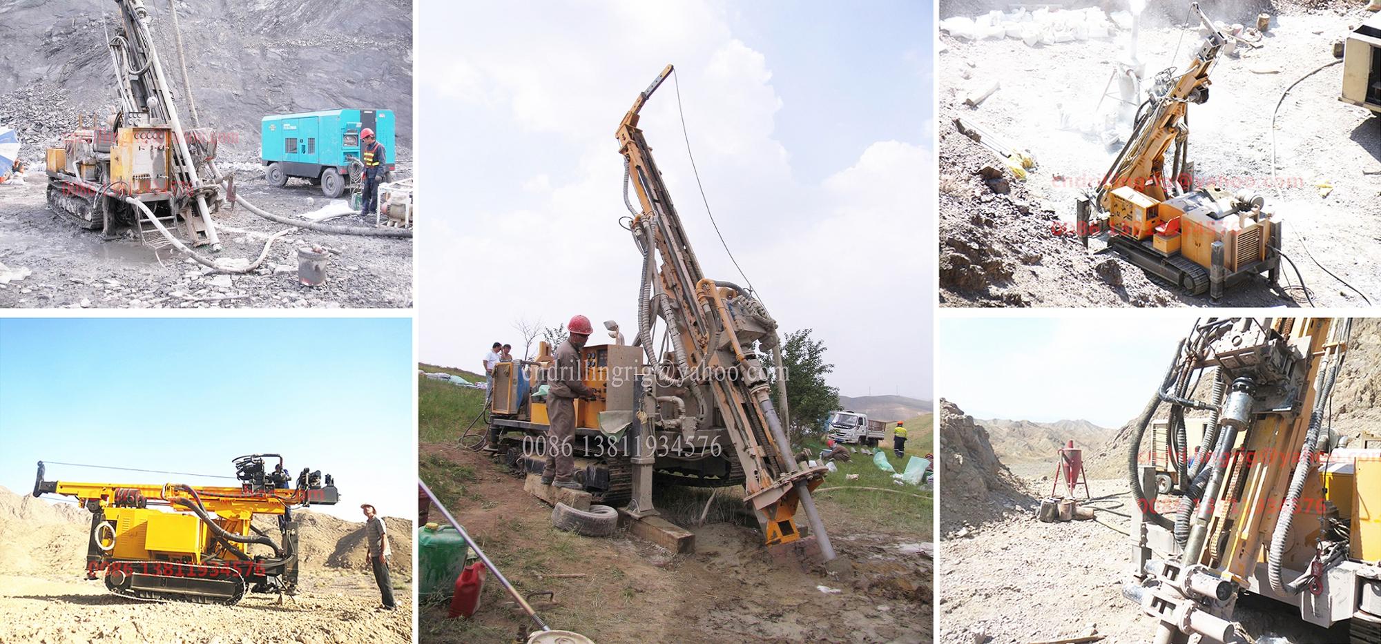JRC200 All Hydraulic rc reverse circulation down the hole track mounted drilling rig