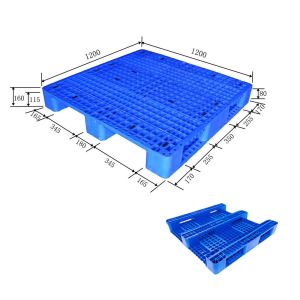 Quality Blue Heavy Duty Nestable Pallet HDPE Euro Epal Pallets Cargoes Transfer for sale
