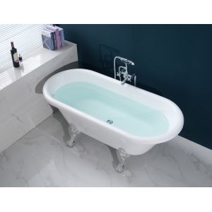 Quality Modern White Acrylic Freestanding Bathtub 67 Inches for sale