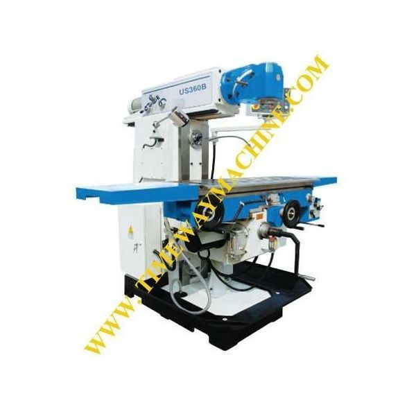 Quality 2550KG Weight / 360 x 1250mm Table Size / Universal Swivel Head Knee Type Milling Machine / US360B for sale