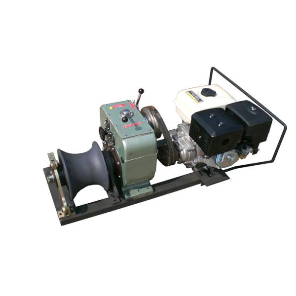Quality 5Ton Petrol Engine Powered winch or Capstan Cable Winch , Gasoline Engine for sale
