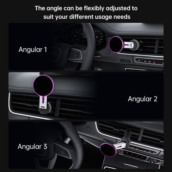 Quality Multi Angle Adjustable Magnetic Car Phone Charger With Ambient Light for sale