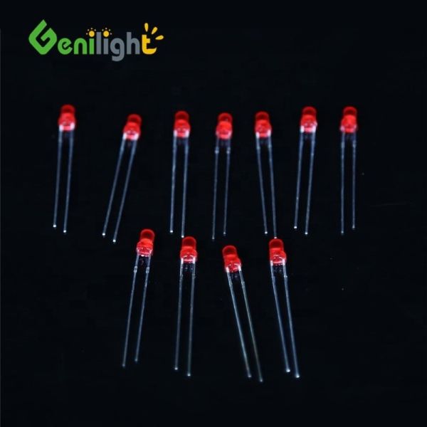 Quality 3Mm F3 Red LED Diode DC3V 20MA Ampoule Lampes Composants Current Max None for sale
