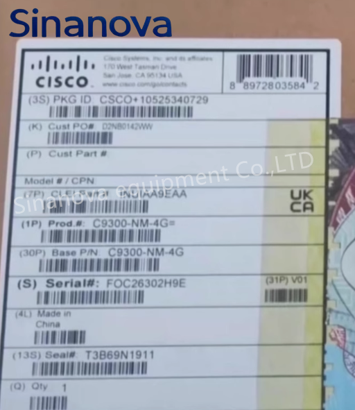 Quality C9300 NM 4G Gigabit SFP Module Fiber / Copper Uplink Card For Catalyst Switches for sale