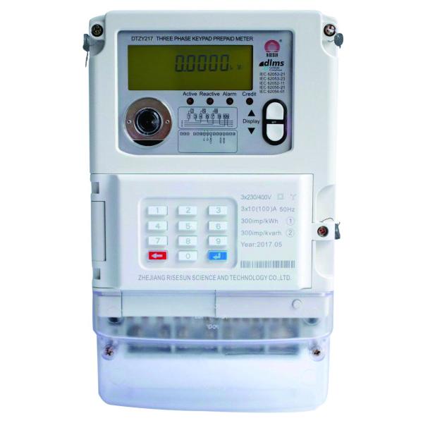 Quality IEC62056 21 Three Phase Smart Meter 3 Phase STS Prepayment Meter for sale
