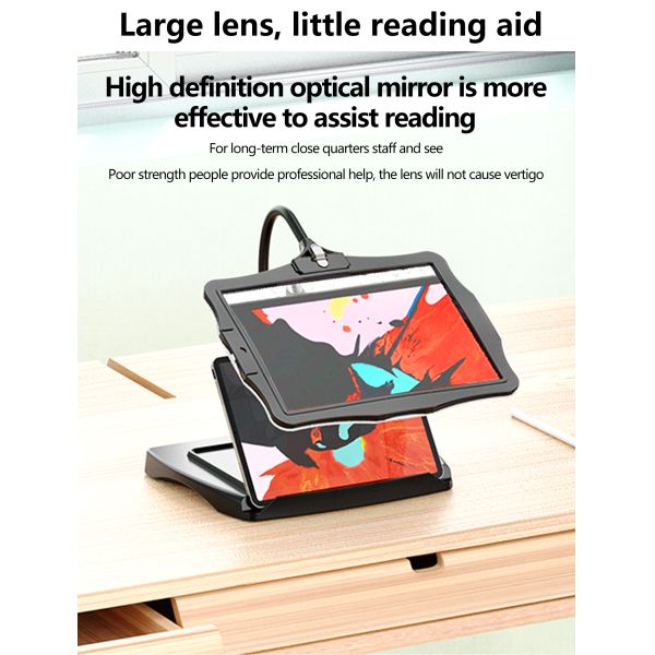 Quality LED Desktop Magnifying Glass New Launch PMMA Material Horizontal and Vertical for sale