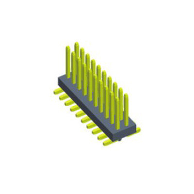 Quality 1.27mm Pin Header Dual Row Straight Right Angle Polyester Insulator for sale