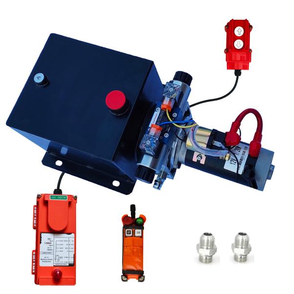 Quality 2200PSI 12v Hydraulic Power Unit Double Acting Standard Flow Rate for sale