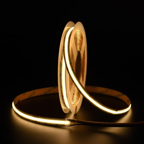 Quality Adjustable Led Strip Lights Chip On Board CCT Dotless Lighting CRI90 640 LEDs/M 10mm for sale