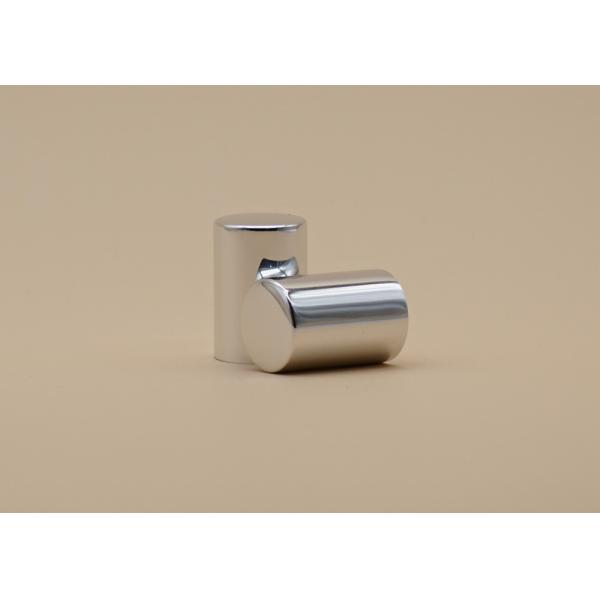 Quality Silver Aluminum Perfume Bottle Caps Cylinder Shape PP Plastic Inner for sale