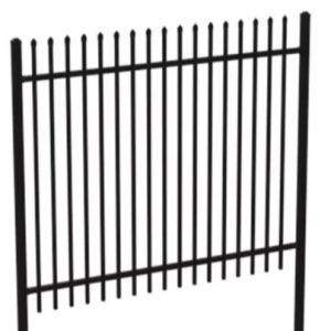 Quality 60*60*2mm Steel Posts and Spear Design for Easily Assembled Black Powder Coated for sale