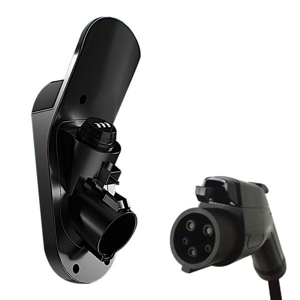 Quality Password Lock Type 1 EV Charger Holster J1772 Connector Socket For AC Plug Holder Gun Accessories for sale