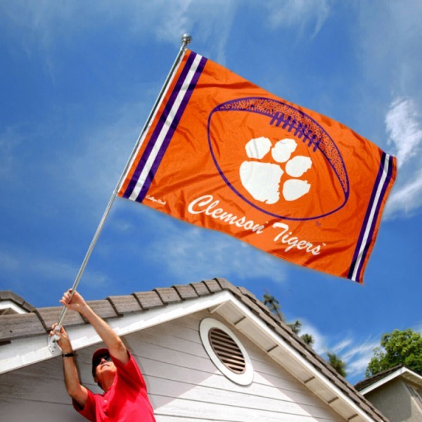 Quality Clemson Tigers Throwback Double Sided Flag for sale