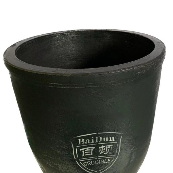 Quality Smooth Graphite Carbon Crucible Alkalis Resistant Cylindrical Shape for sale