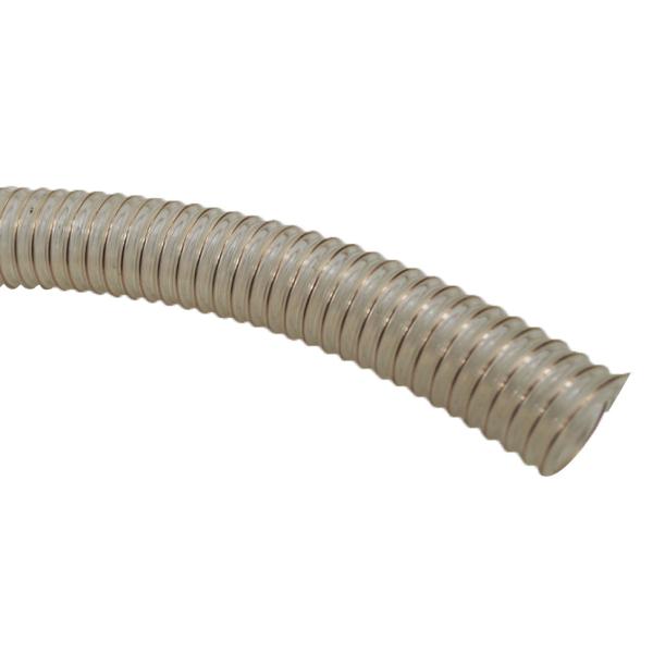 Quality Bronze Wire Reinforced TPU Ducting 0.6mm Flexible Duct Hose for Engineering for sale