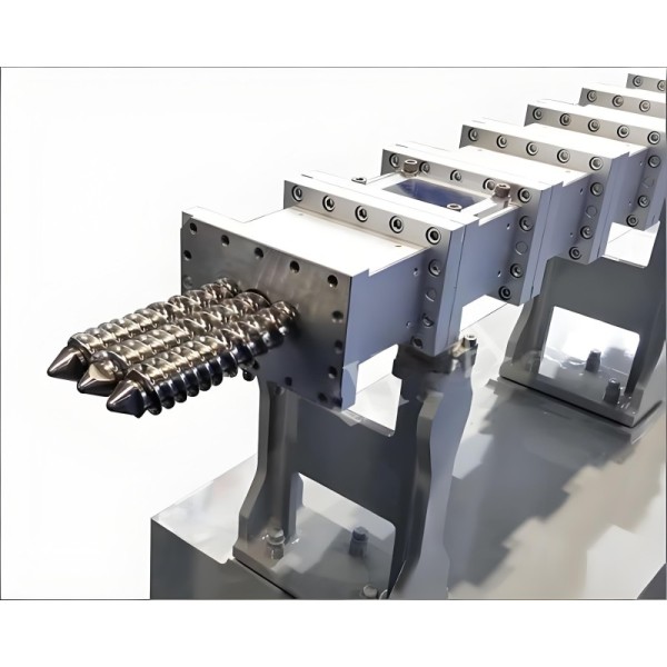 Quality JCD65 co-rotating parallel triple screw extruder for sale