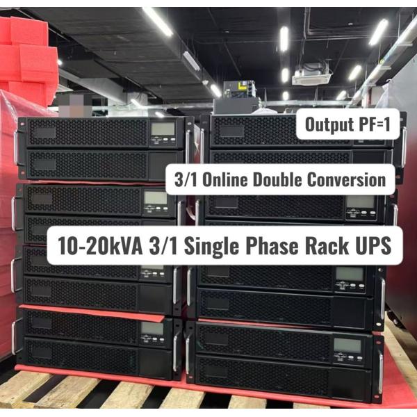 Quality 3/1 Rack Mounted UPS Power Supply 10kVA 15kVA 20kVA for sale