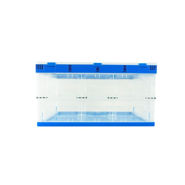 Quality 650*440*360 mm Plastic Collapsible Totes Length Sides Opening Collection for sale