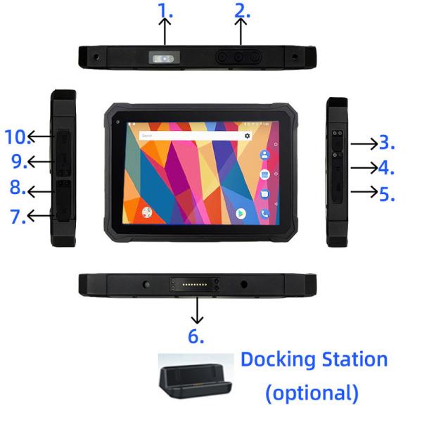 Quality Industrial Android Rugged Tablet Computers With MTK8766 4 Core CPU 2D Scanner for sale