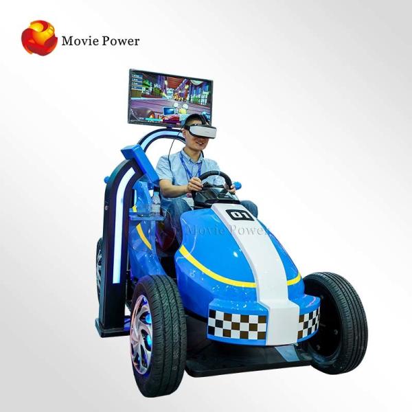 Quality Indoor Arcade Racing Car Virtual Reality Simulator With 3 Screen 4KW for sale